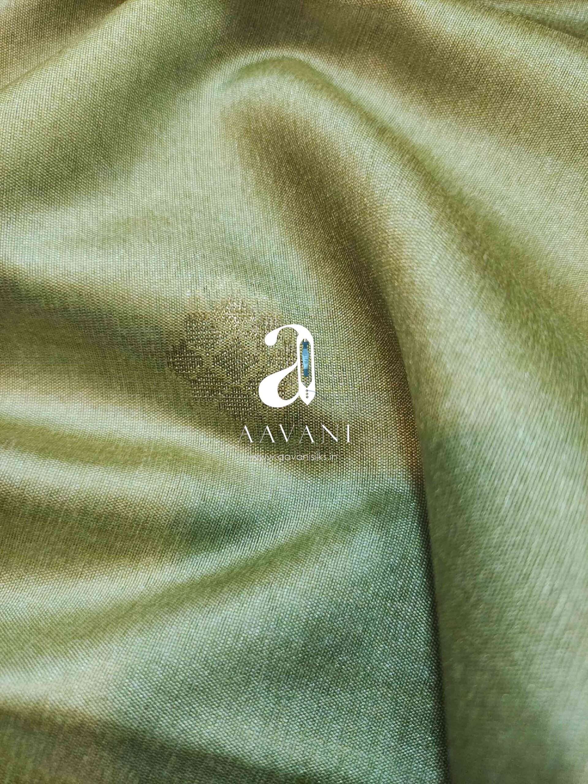 Beautiful Patel Green with Grey Color Turning Border Banaras Saree ...
